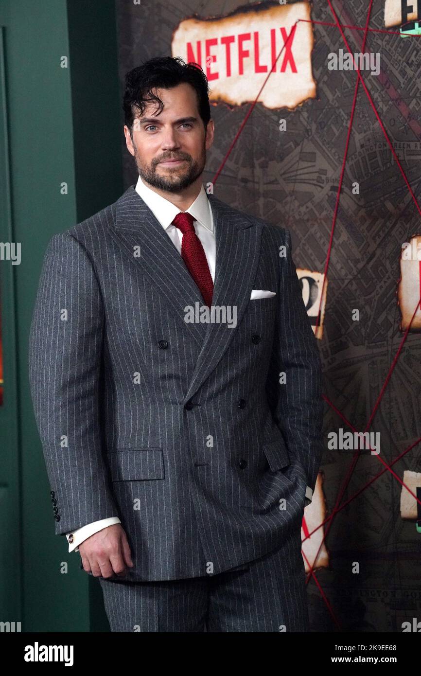 New York, NY, USA. 27th Oct, 2022. Henry Cavill at arrivals for ENOLA ...