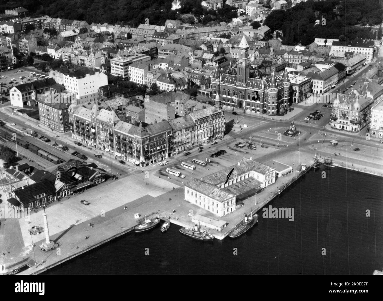 Helsingborg ferry station Stock Photo - Alamy