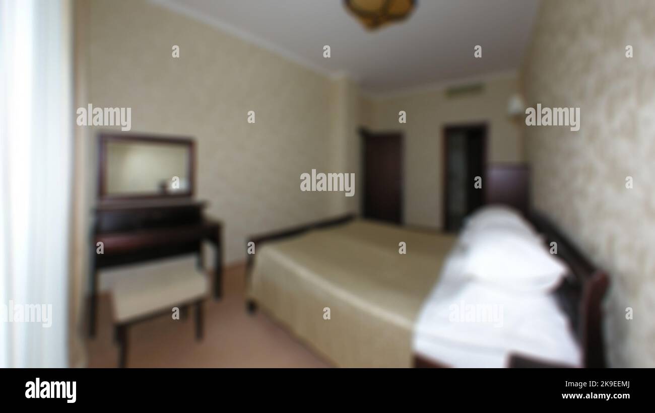Defocused and Blur Photo of Luxury and Modern Bedroom Hotel Appartment ...