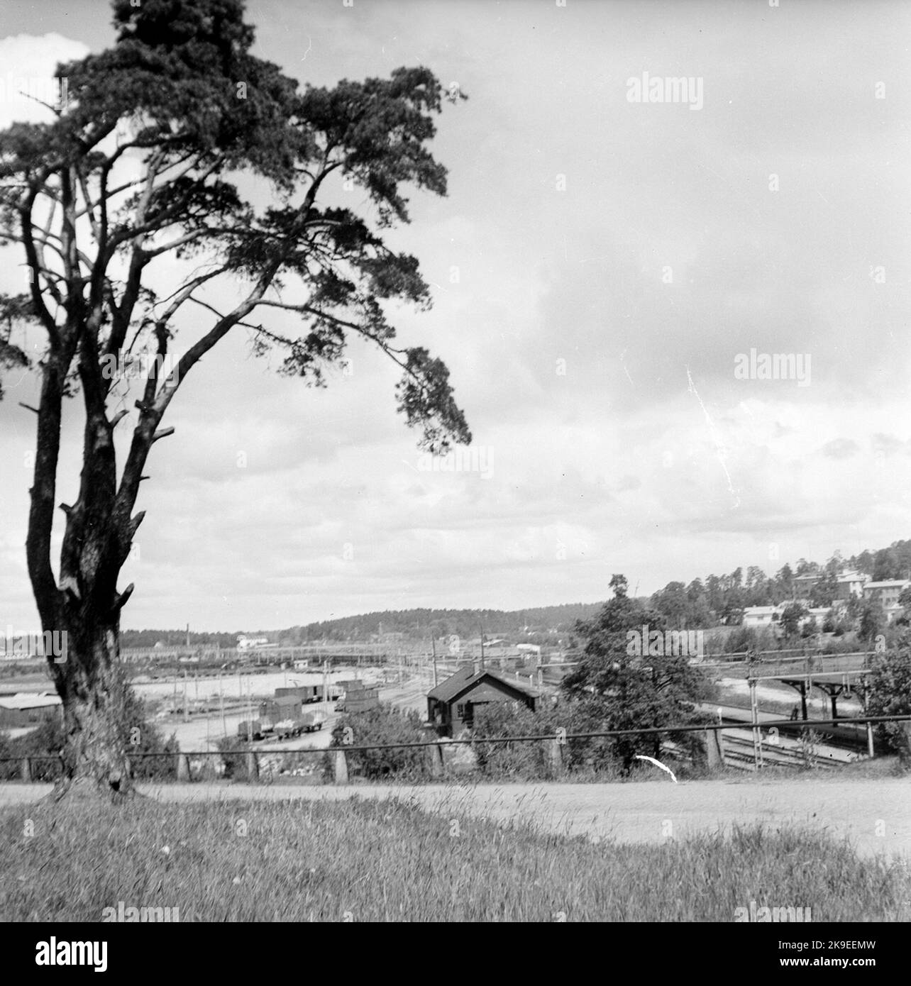 View of Hagalund station area Stock Photo - Alamy