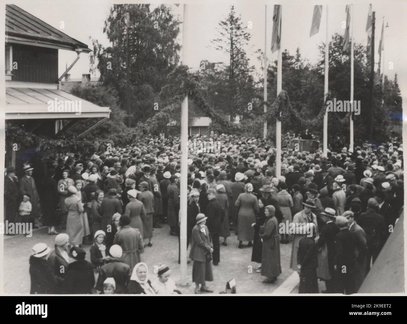 Malung's station at the inauguration of the Malung-Vansbro state track ...