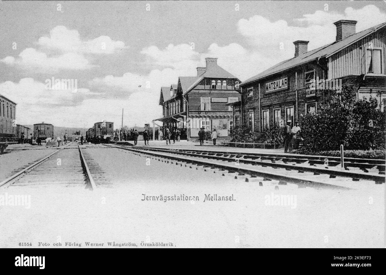 Middle station house and railway restaurant Stock Photo - Alamy