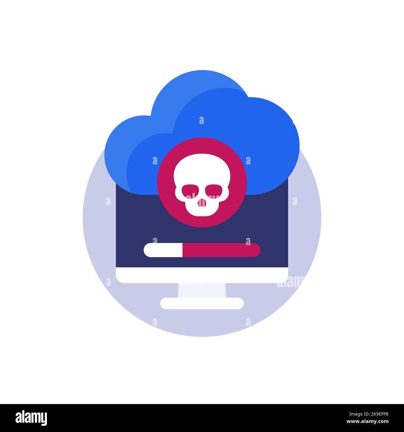 malware in a cloud, virus vector icon Stock Vector Image & Art - Alamy