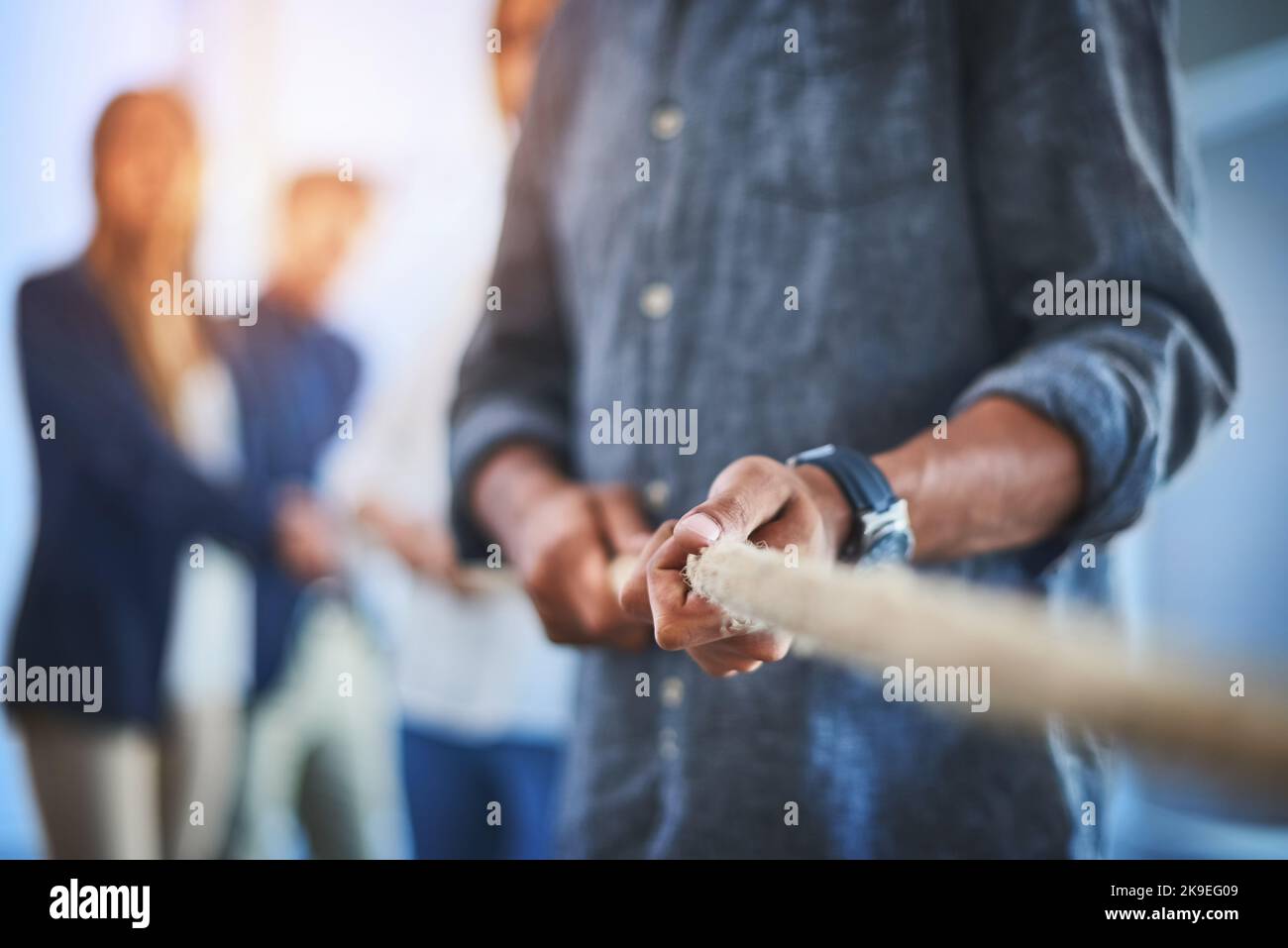 Pulling the market closer to our side. an unrecognizable group of ...