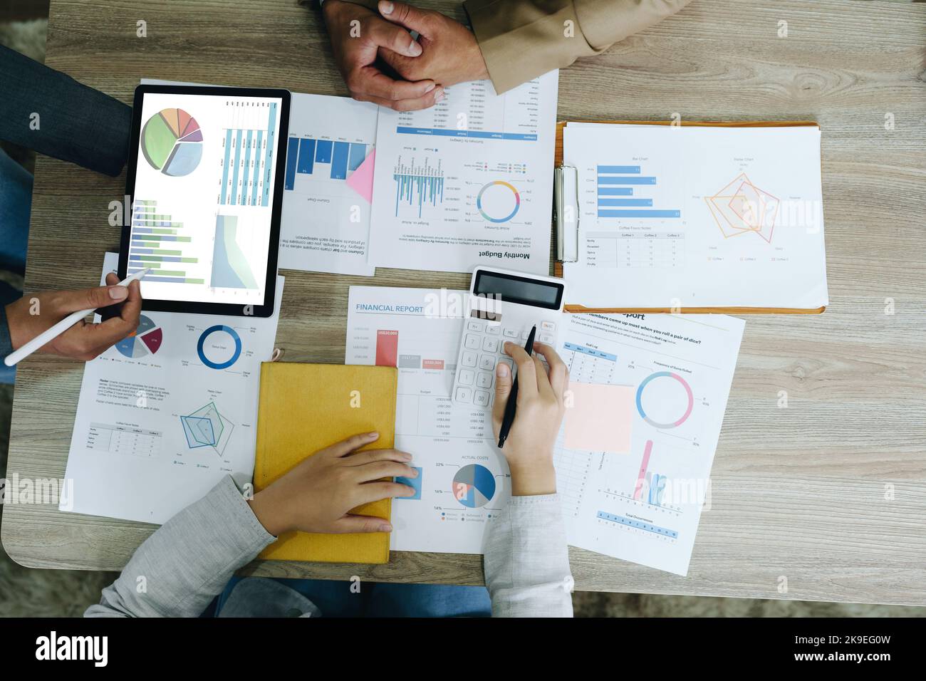 Asian entrepreneurs and business people meeting in a conference room in ...