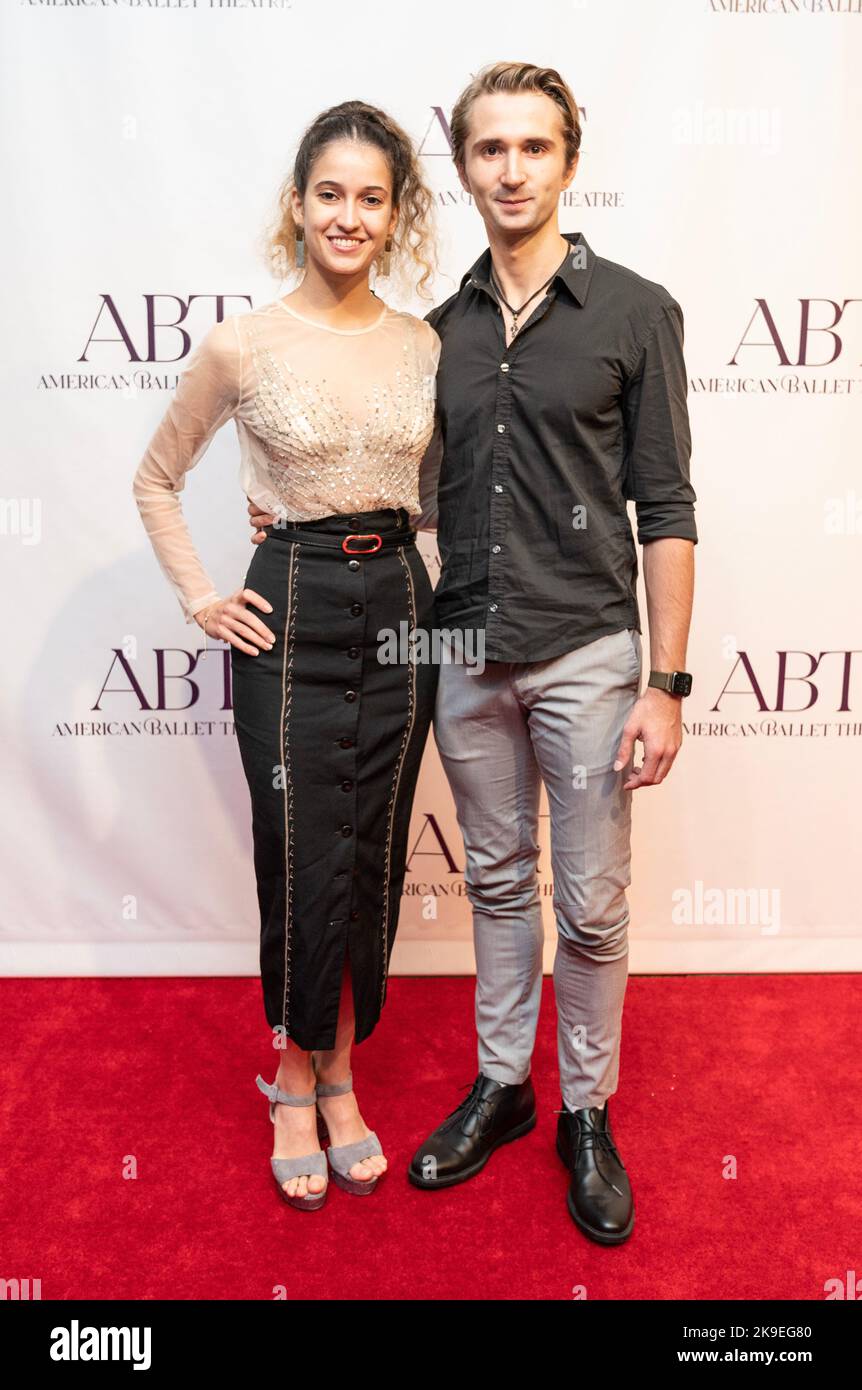 Virginia Lensi and Andrii Ishchuk attend the American Ballet Theatre ...