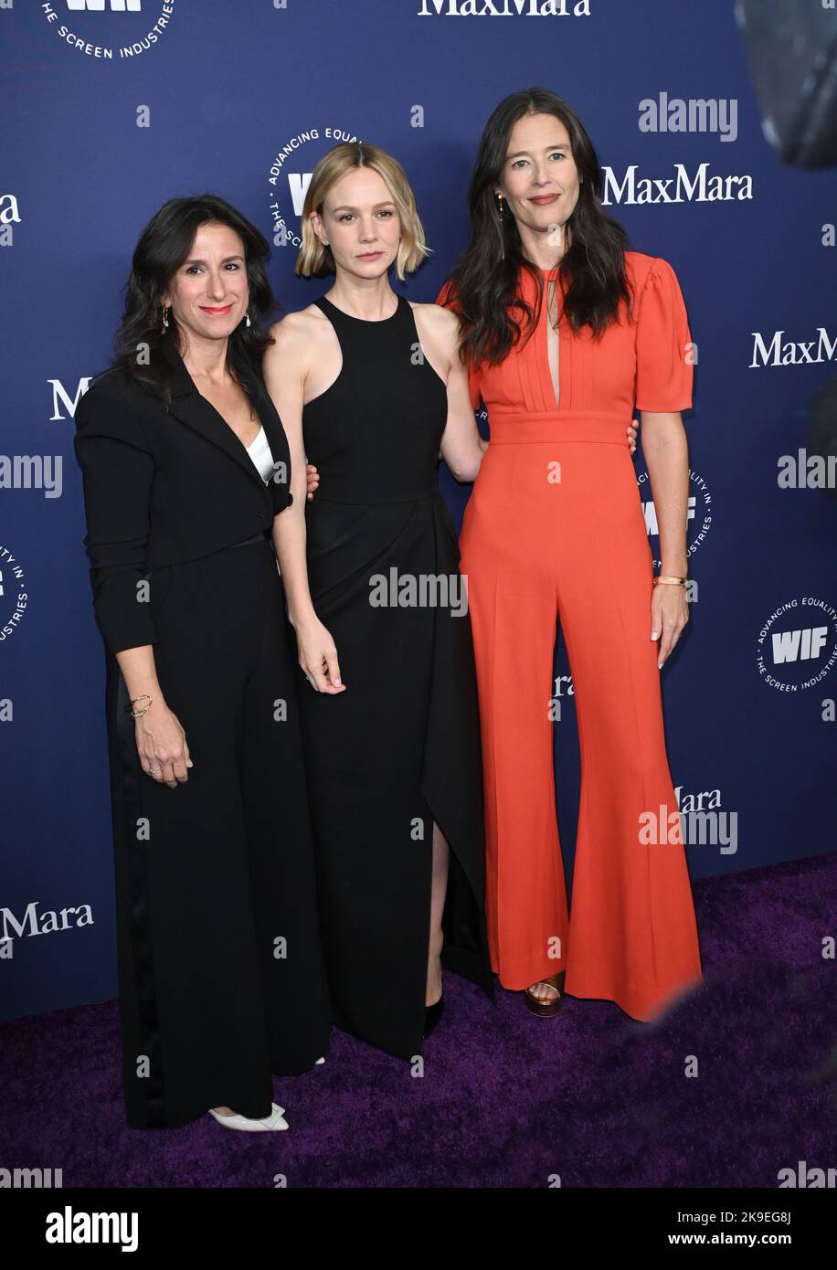Los Angeles, USA. 27th Oct, 2022. Jodi Kantor, Carey Mulligan & Megan ...