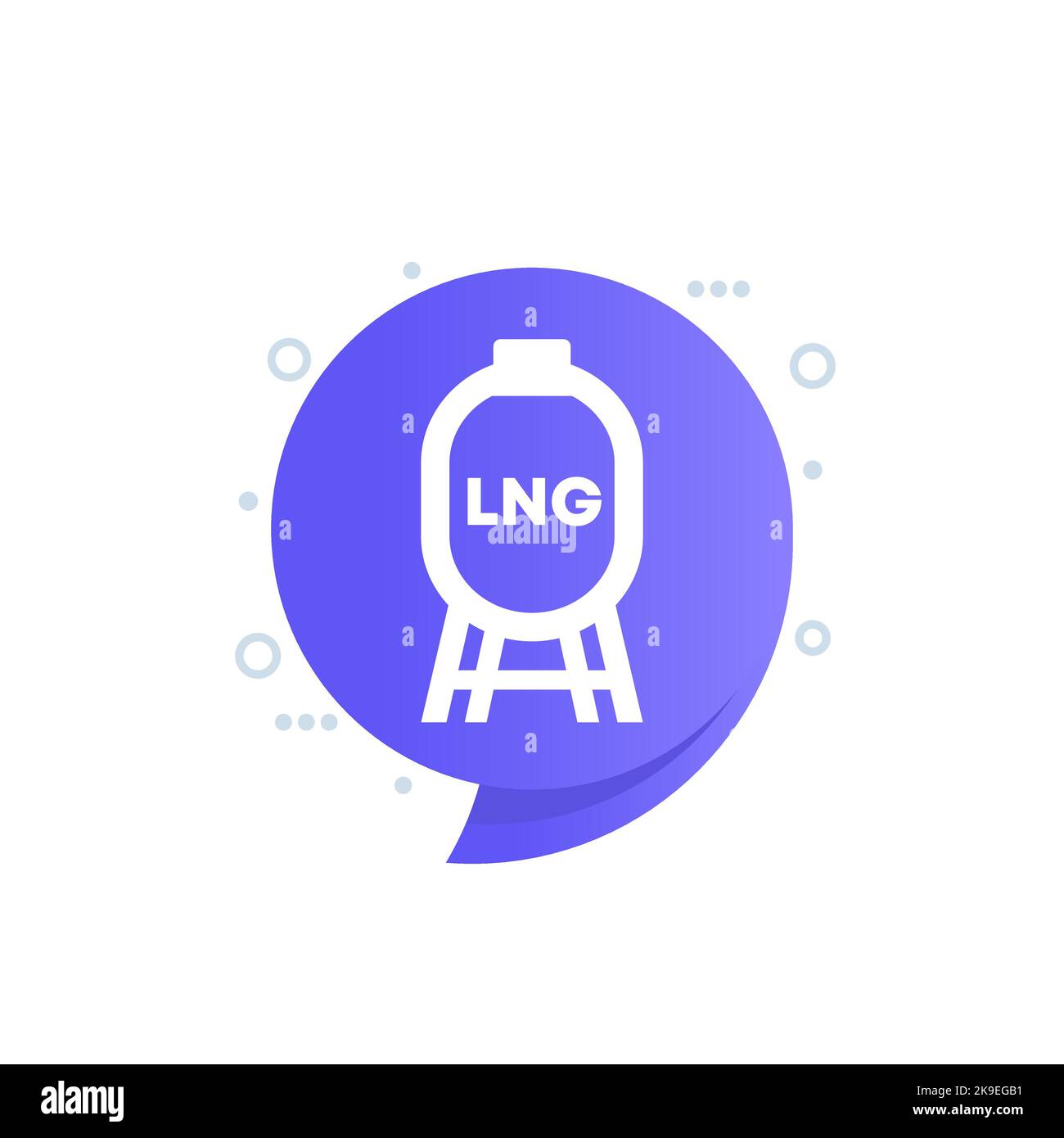 lng tank icon, industrial gas storage vector Stock Vector Image & Art ...