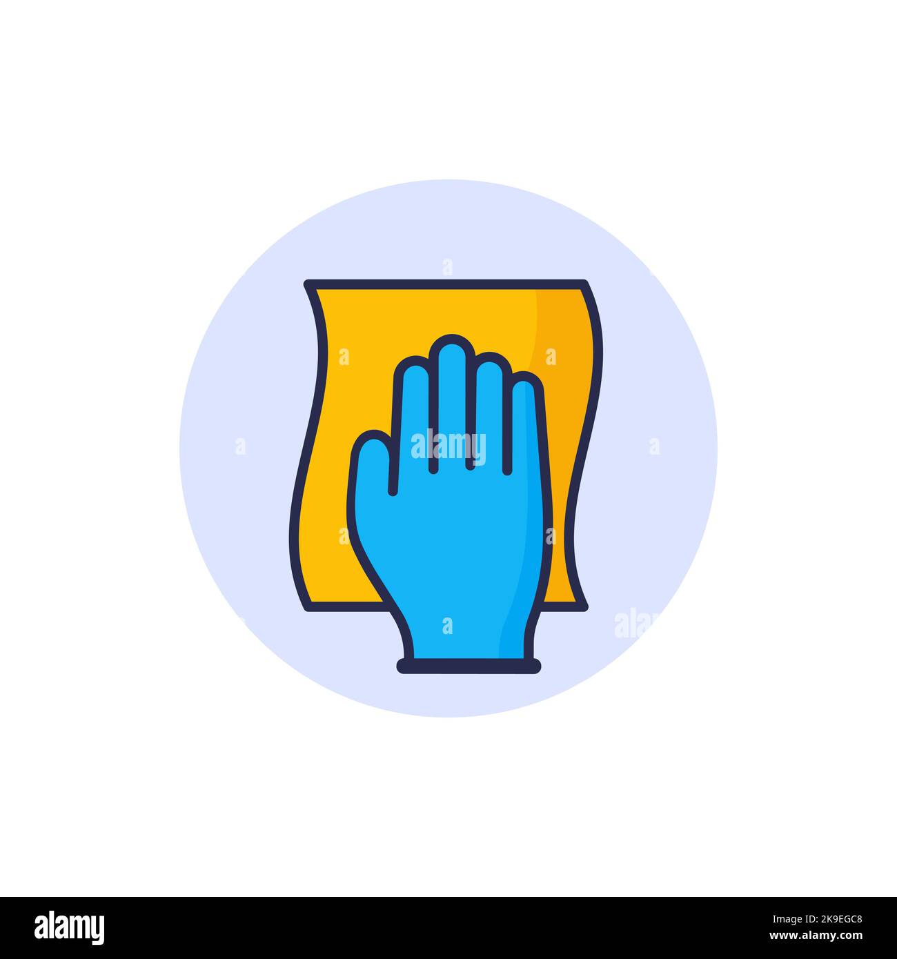 cleaning, wipe icon, flat vector Stock Vector Image & Art - Alamy