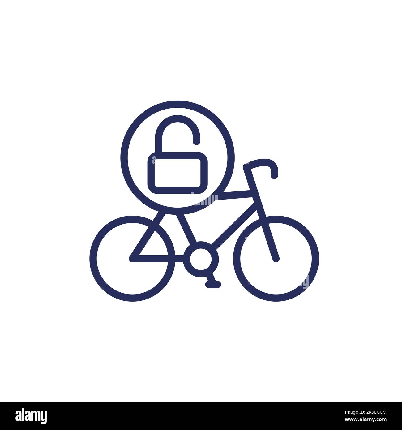 Rent bicycle icon outline Stock Vector Images - Alamy