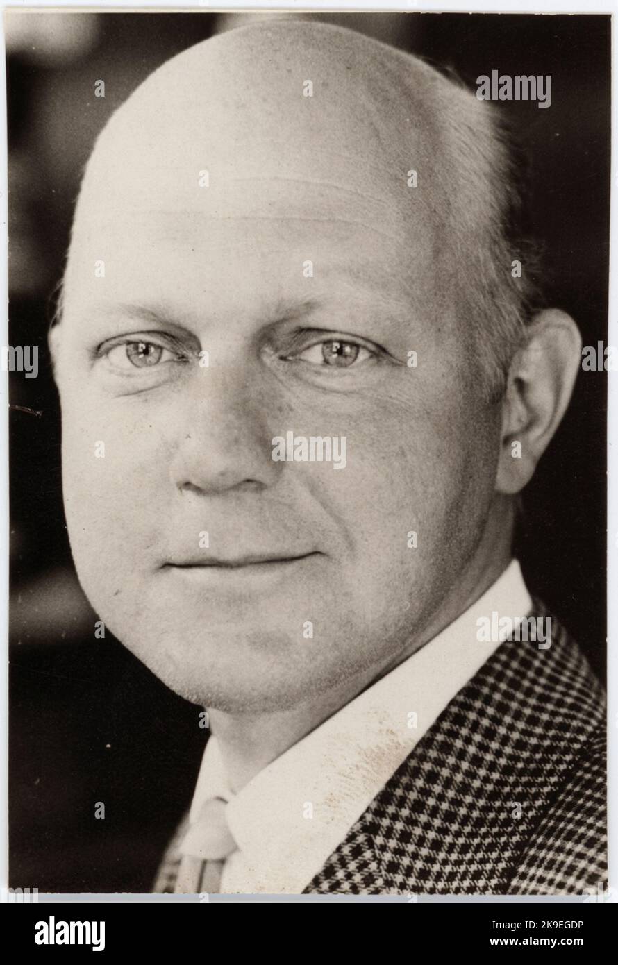 Portrait of Bertil Olsson who works at Arboga Travel Agency Stock Photo ...