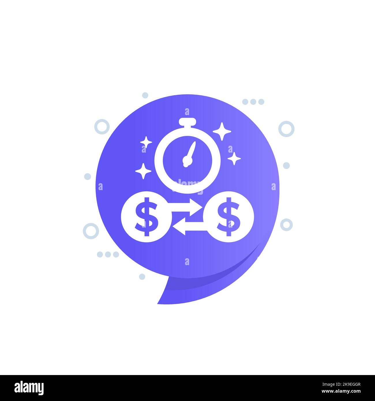 fast money transfers icon, vector Stock Vector Image & Art - Alamy