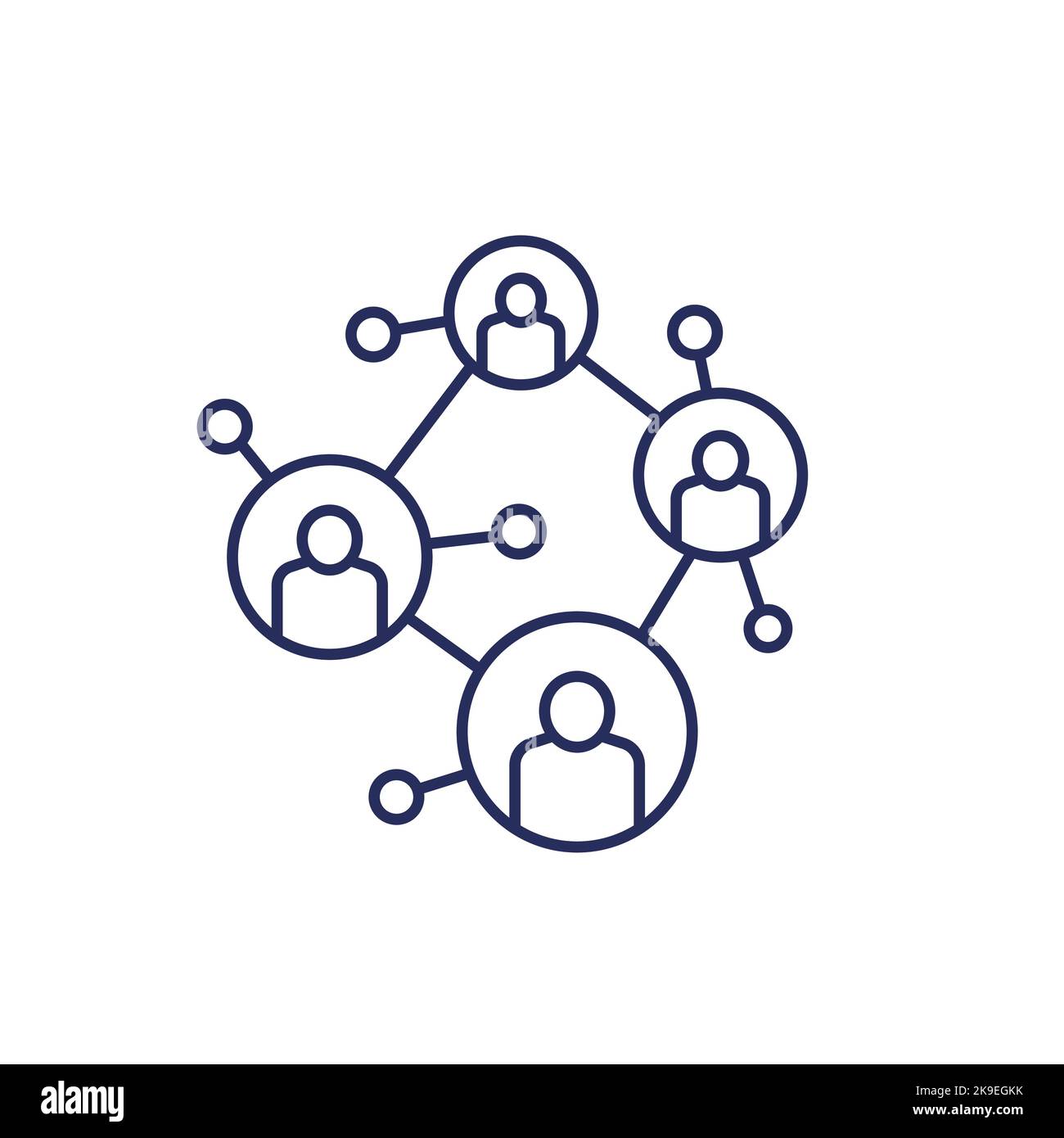 Connecting user group interaction Stock Vector Images - Alamy