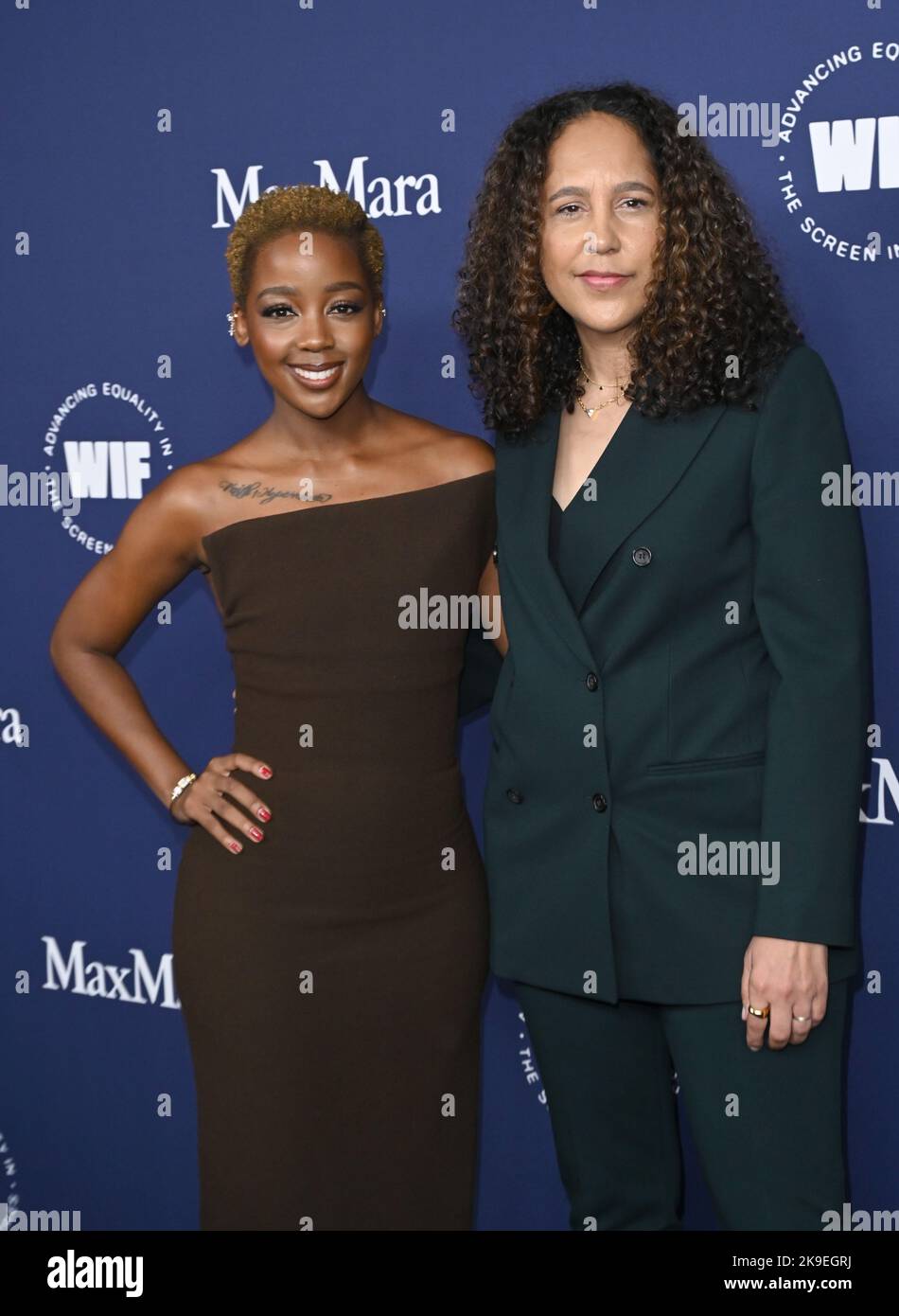 Los Angeles, USA. 27th Oct, 2022. Thuso Mbedu & Gina Prince-Bythewood ...