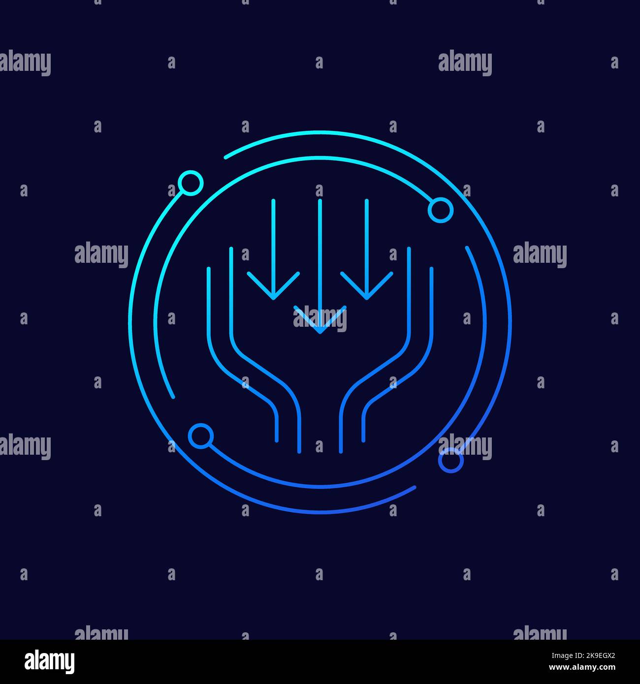 Bottleneck line icon for web Stock Vector Image & Art - Alamy