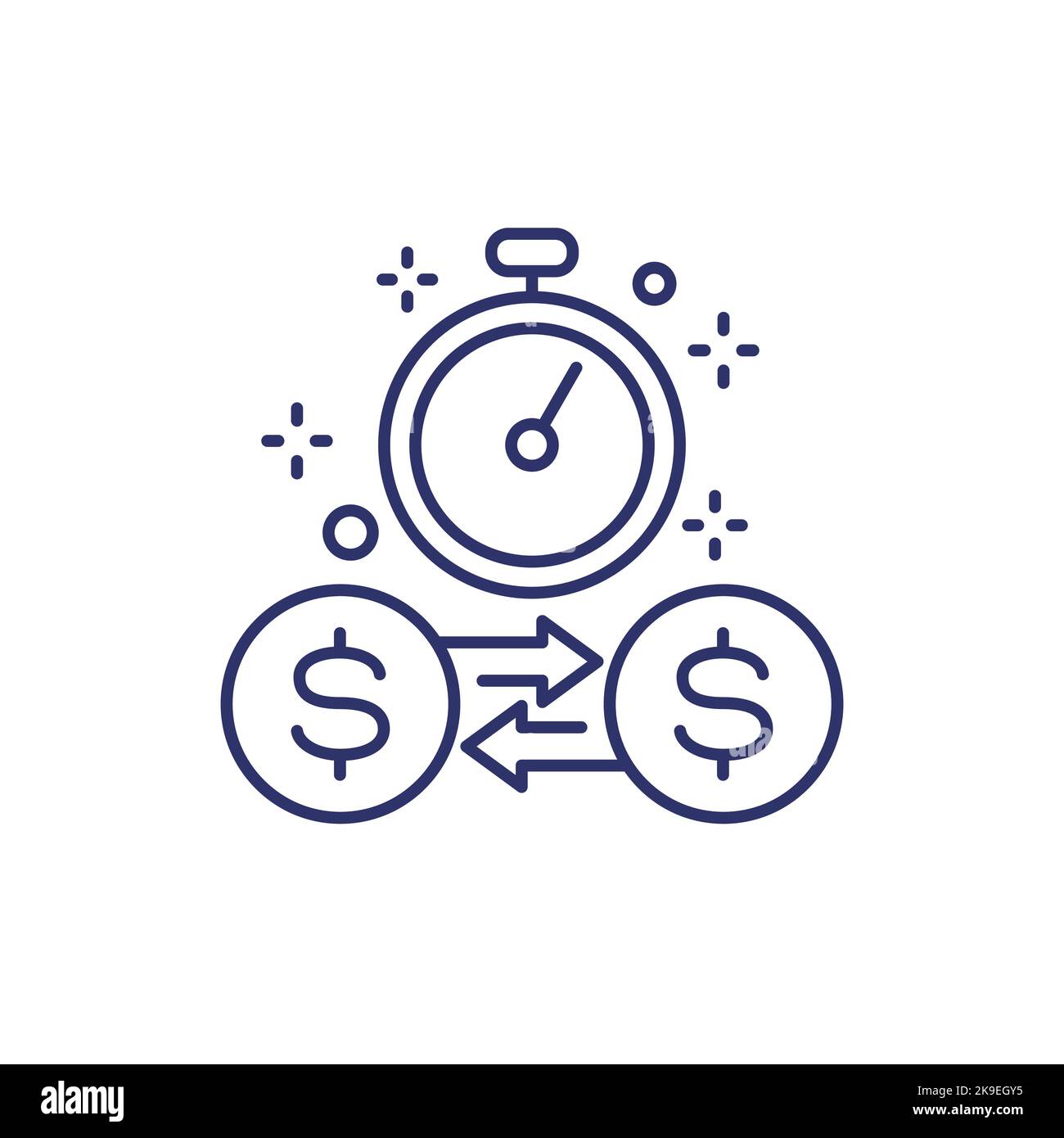 Money payment instant transaction Cut Out Stock Images & Pictures - Alamy