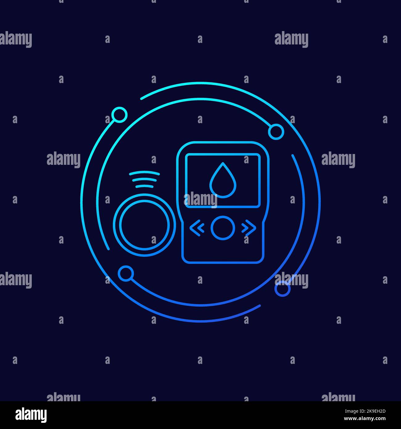 continuous glucose monitor line vector icon Stock Vector Image & Art ... continuous glucose monitor line vector icon Stock Vector Image & Art ...