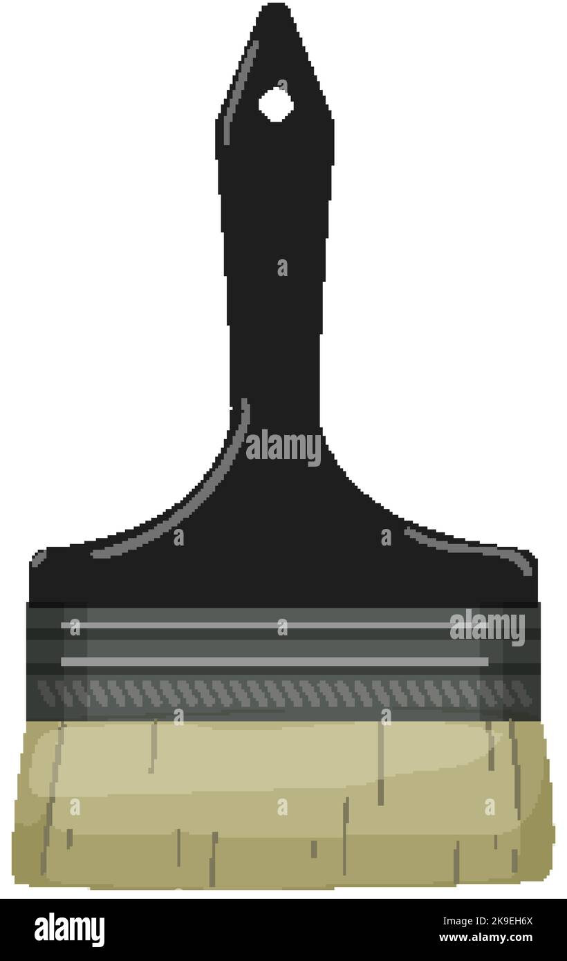 stroke brush paint cartoon vector illustration Stock Vector Image & Art ...