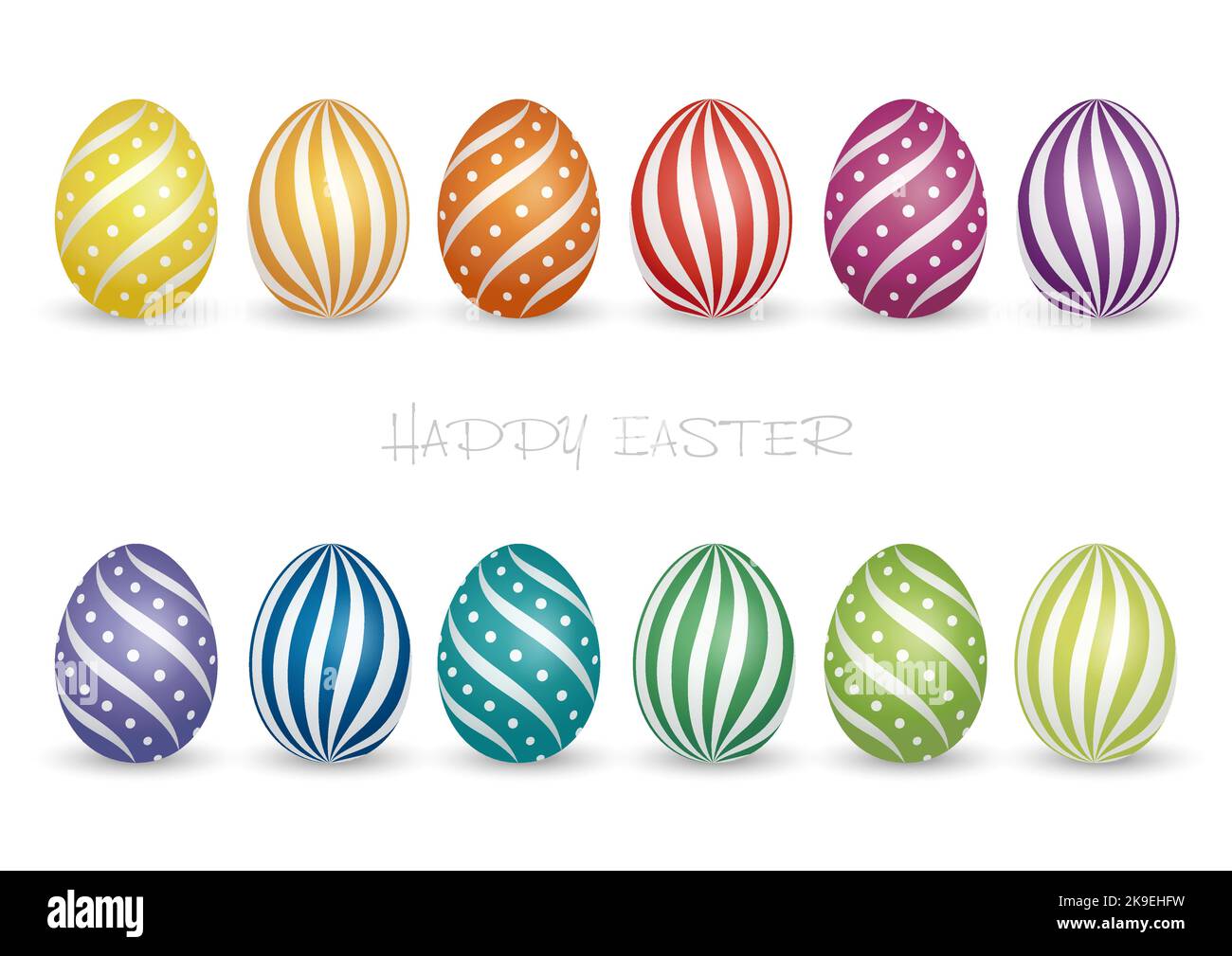 Celebrate easter vibrant decorations Stock Vector Images - Alamy