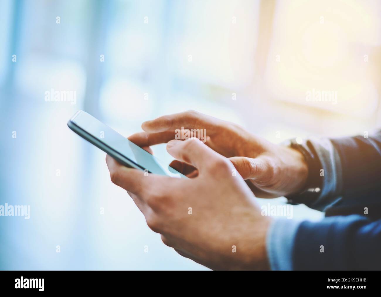 Always keep in touch with the business world. an unrecognizable ...