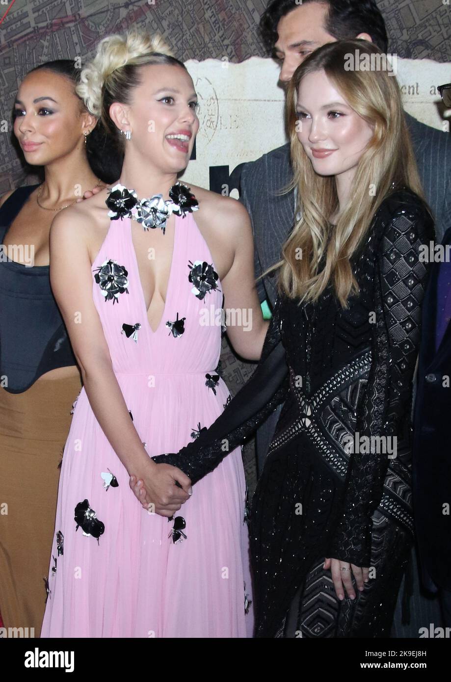 New York, NY, USA. 27th Oct, 2022. Millie Bobby Brown and Hannah Dodd ...