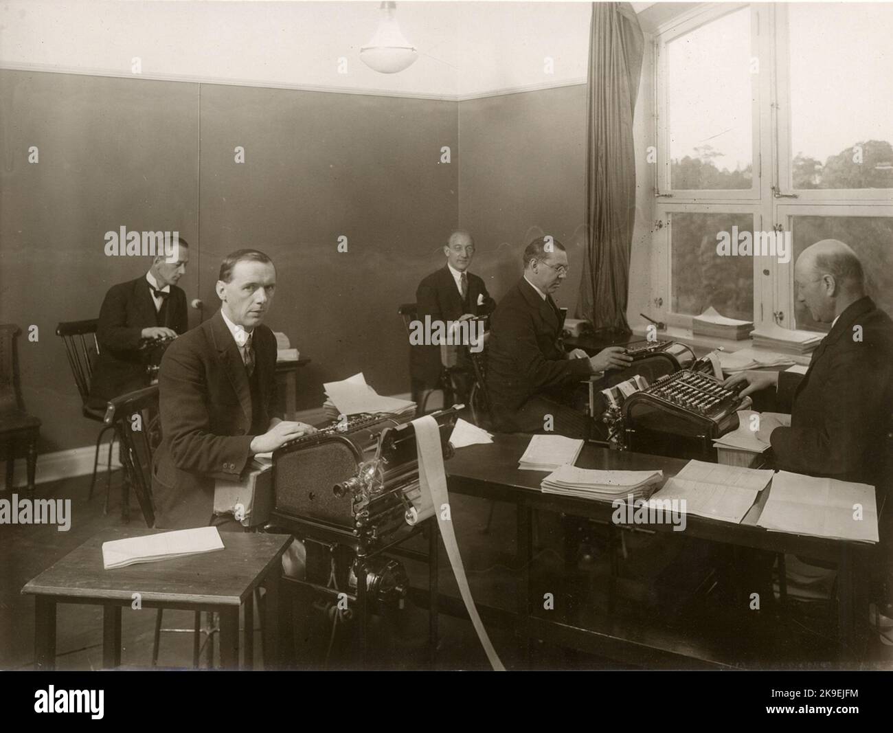 Control office 1929 Stock Photo - Alamy