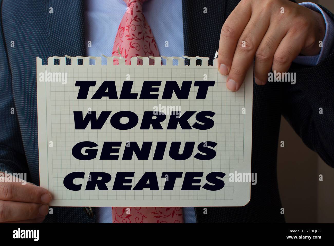 Talent works genius creates hi-res stock photography and images - Alamy