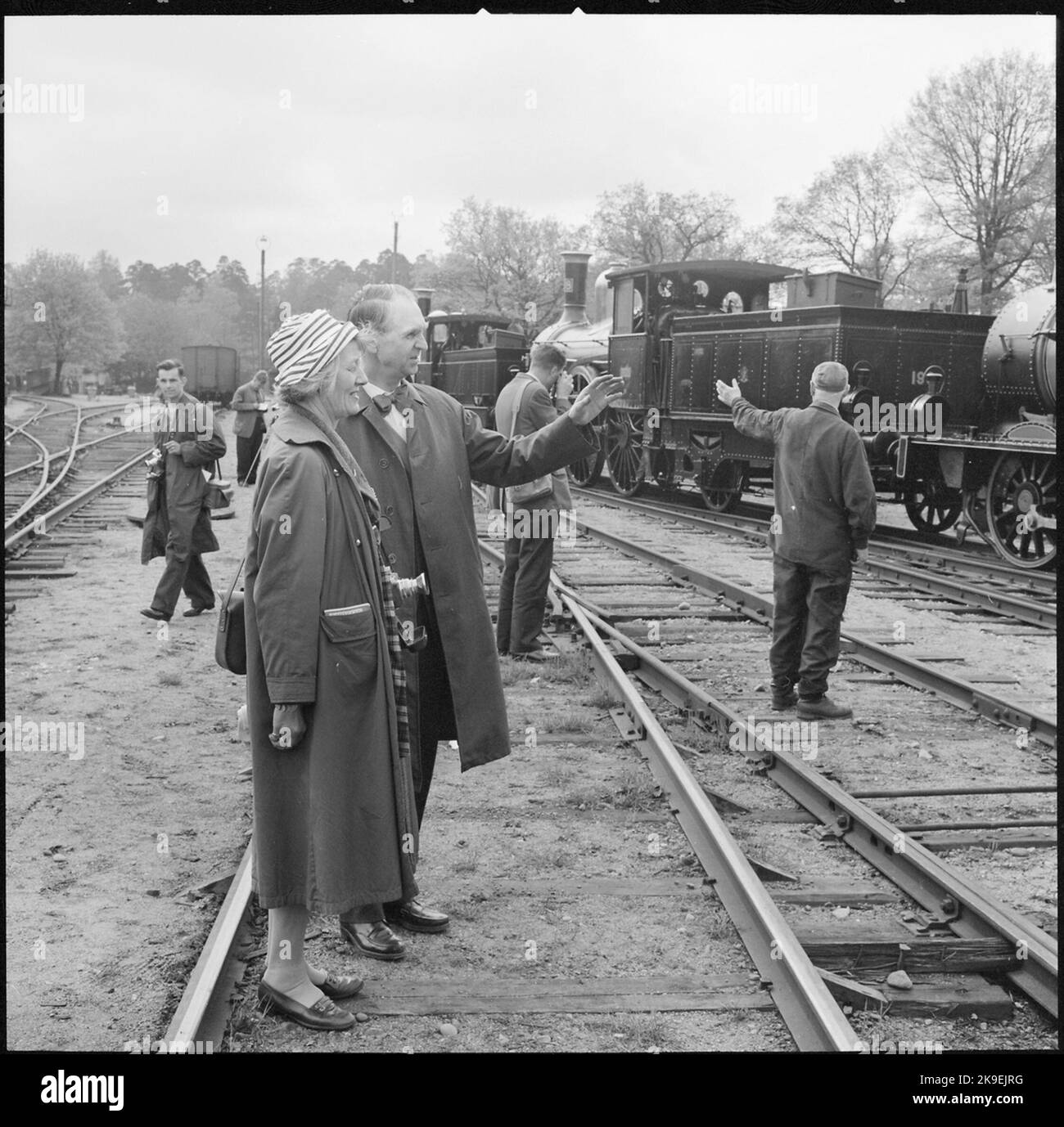 Englishmen visiting Tomteboda Stock Photo - Alamy
