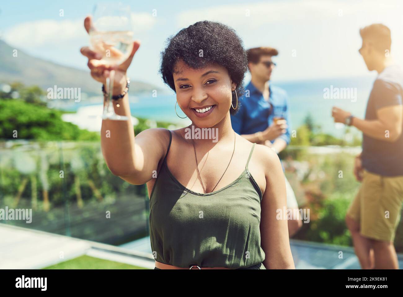 Wishing everyone a great holiday full of laughter and fun. Portrait of ...