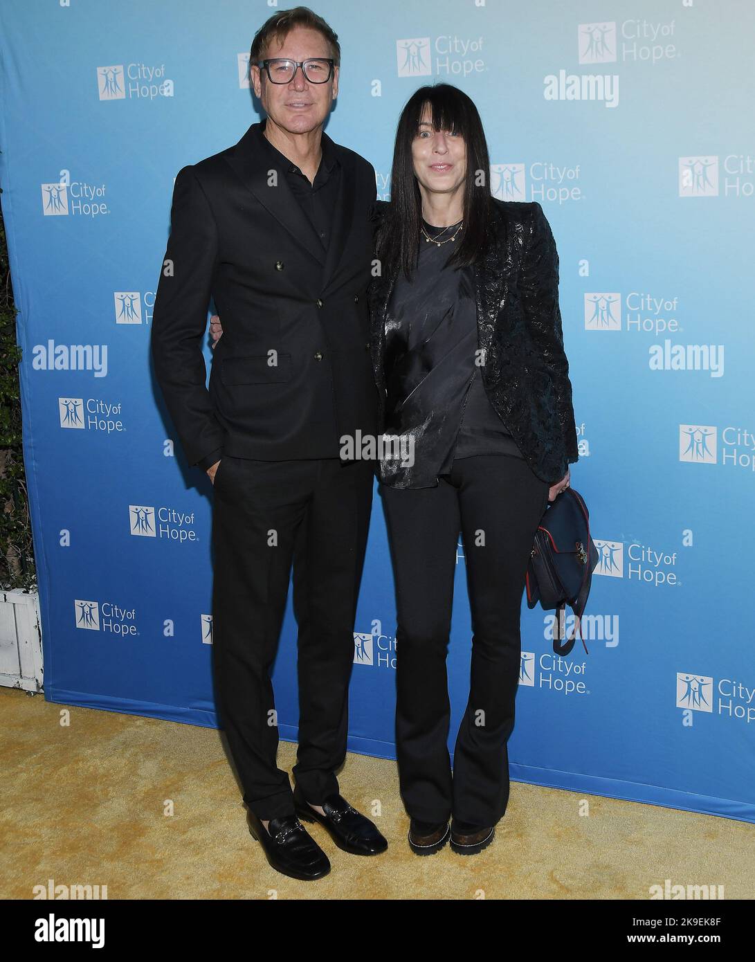 (L-R) Dr. Lawrence Piro and Wendy Goldstein arrives at the City of Hope ...