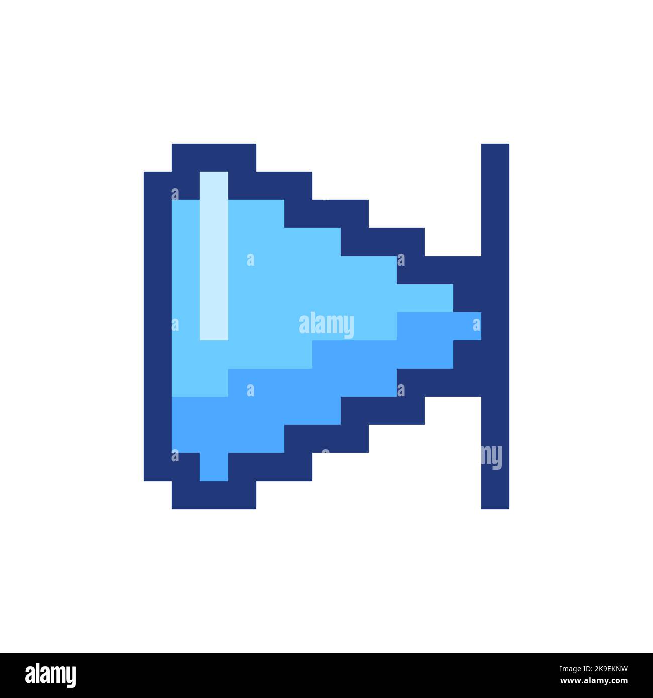 Skip next button pixelated RGB color ui icon Stock Vector Image & Art ...