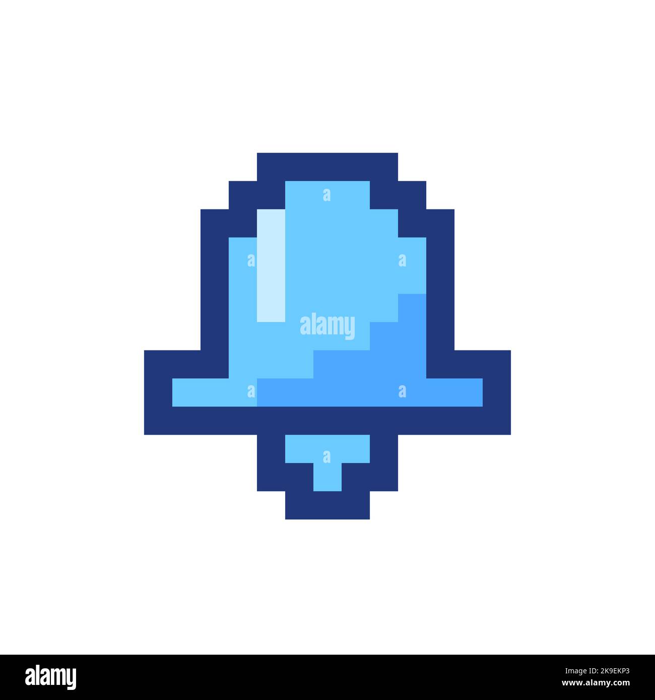 Notifications pixelated RGB color ui icon Stock Vector Image & Art - Alamy