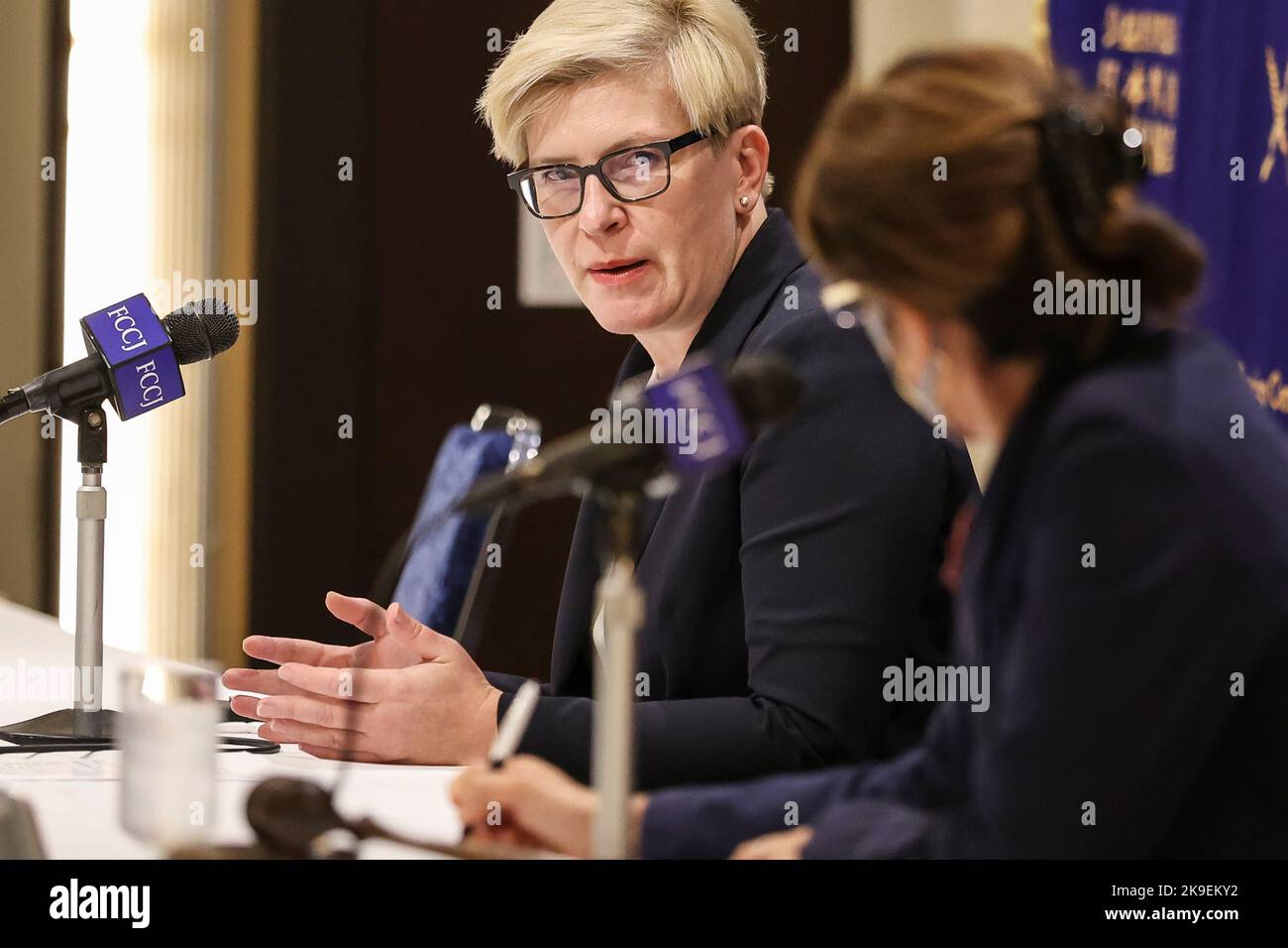 Tokyo, Japan. 28th Oct, 2022. Ingrida Simonyte Prime Minister of the ...