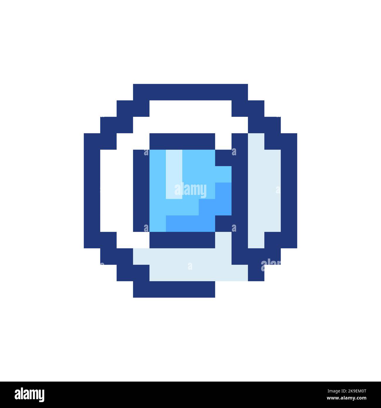 At sign pixelated RGB color ui icon Stock Vector Image & Art - Alamy