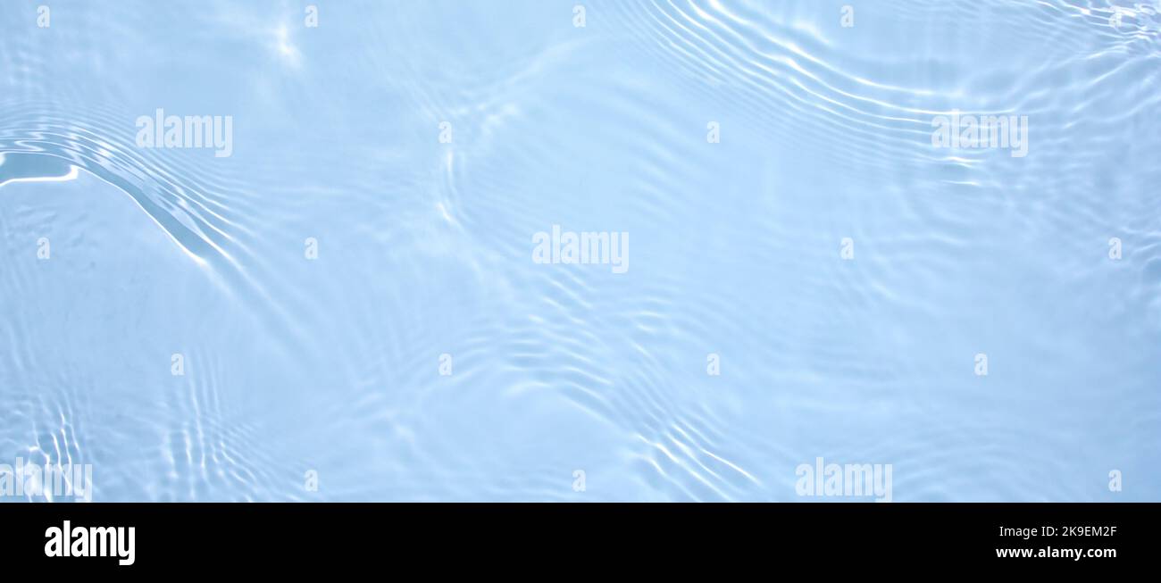 transparent blue clear calm water surface wave texture Stock Photo - Alamy