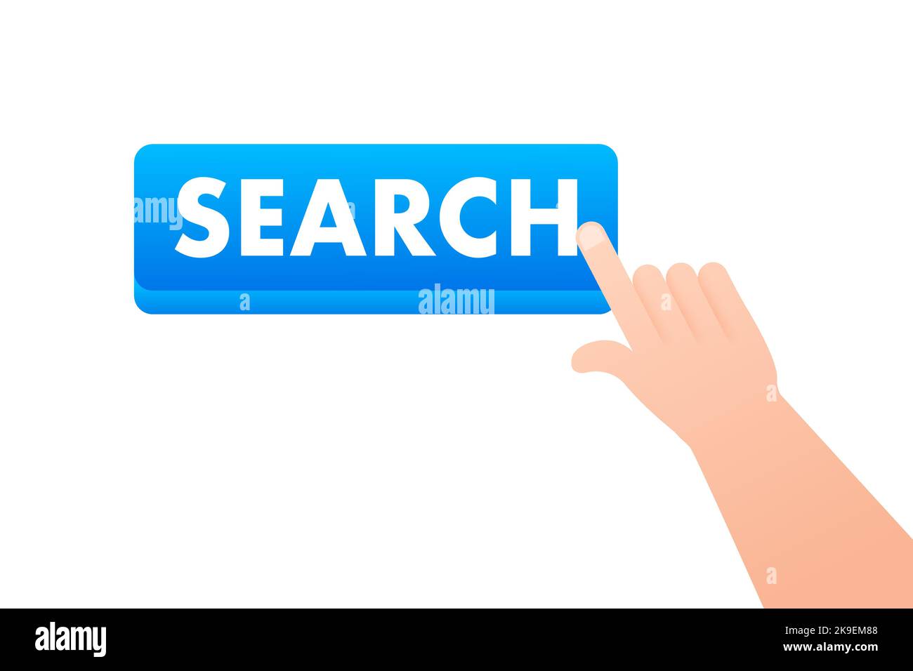 Search button and click, search Bar for browser. Vector stock ...