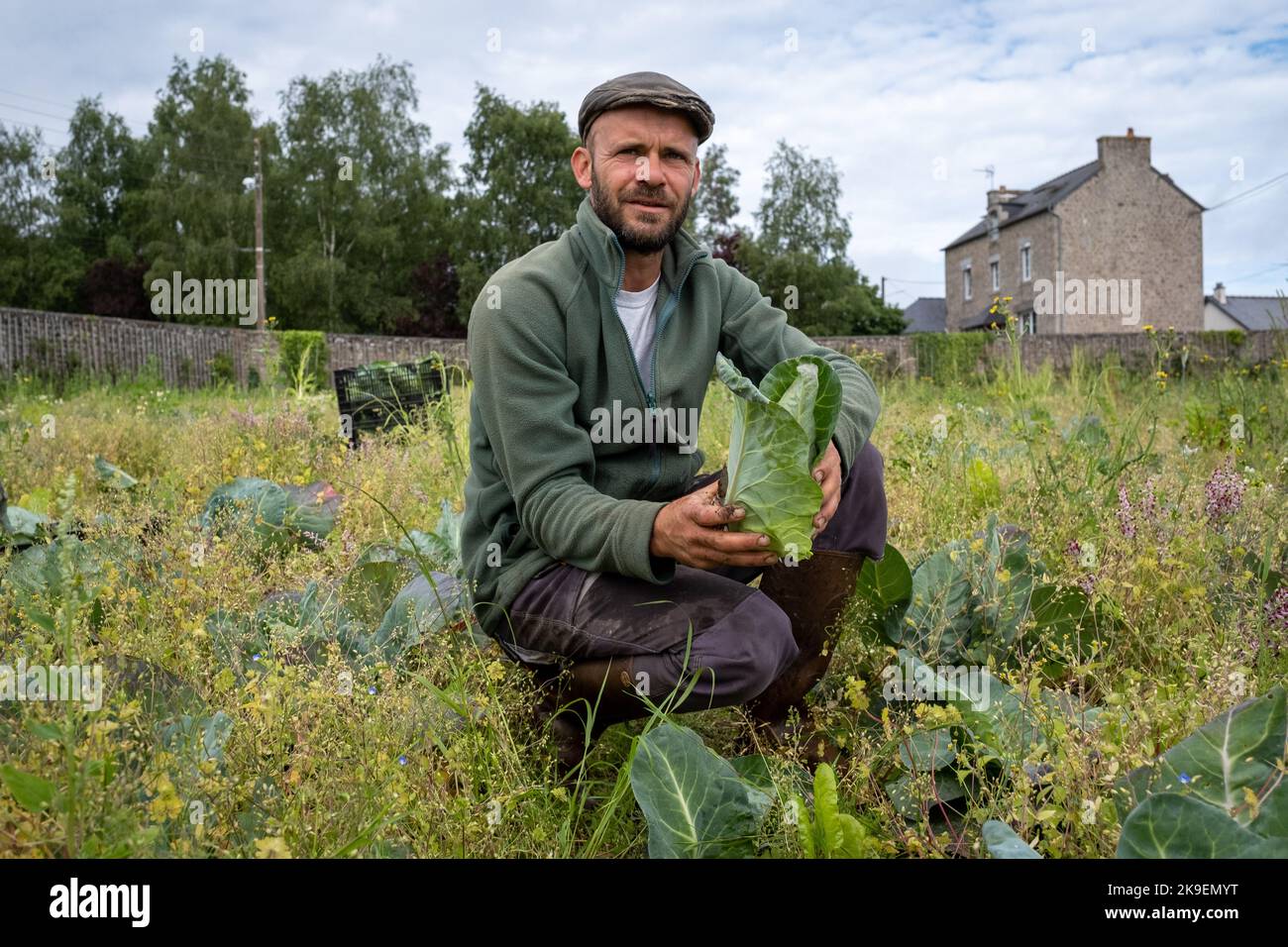 France, Brittany, Dinan, the 2021-06-21. The Jardin de Cocagne de Dinan ...
