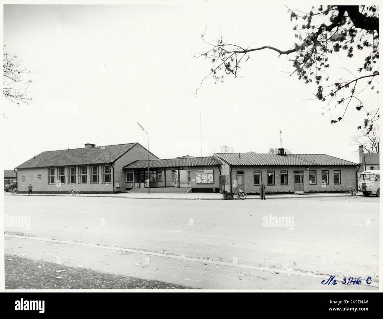 The front of Ljungby station Stock Photo - Alamy