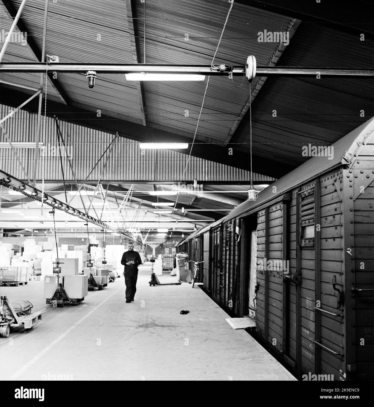 Freight handling at the Gothenburg Terminal Northern terminal Stock ...