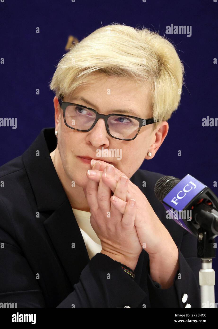 Tokyo, Japan. 28th Oct, 2022. Visiting Lithuanian Prime Minister ...