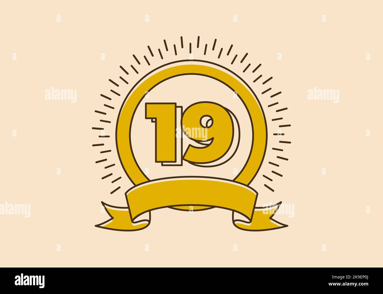 Number 19 Stock Vector Images - Alamy