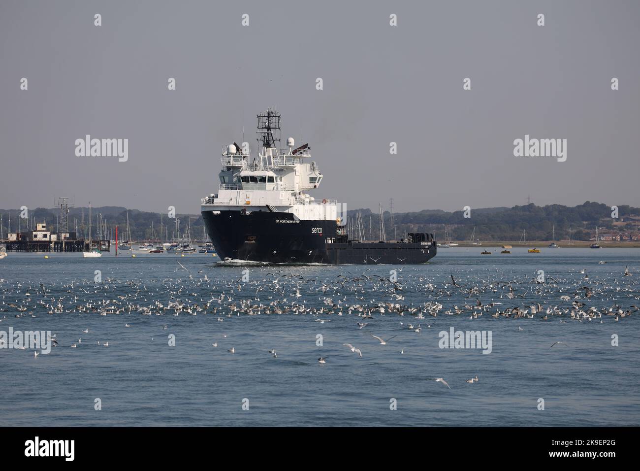 The multi-purpose auxiliary ship SD NORTHERN RIVER sails from the Naval ...