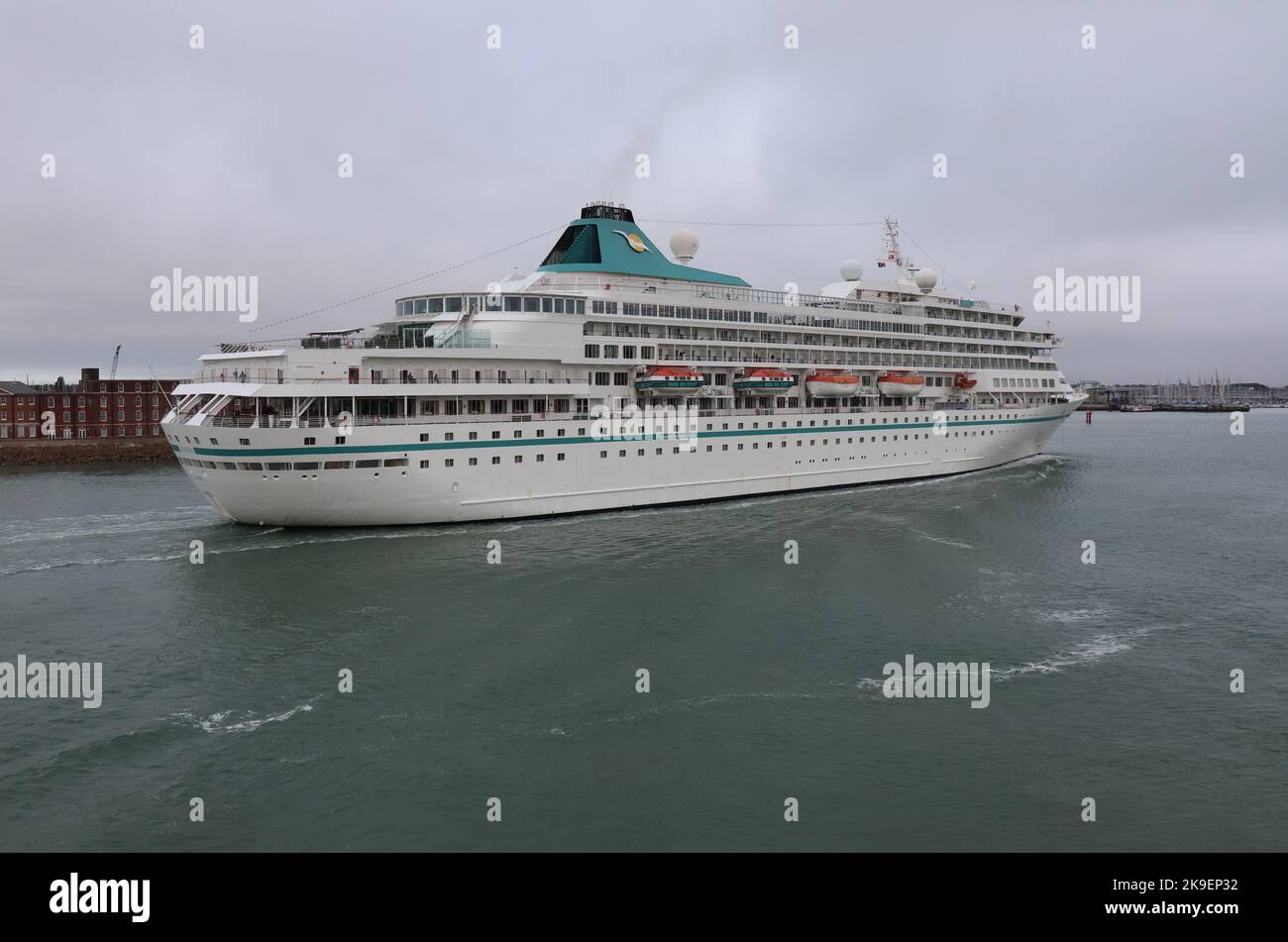 The Phoenix Reisen cruise ship MS AMERA entering the harbour Stock ...