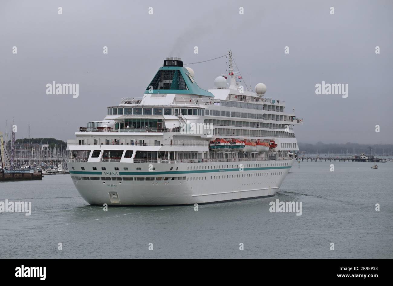The Phoenix Reisen cruise ship MS AMERA approaching the International ...