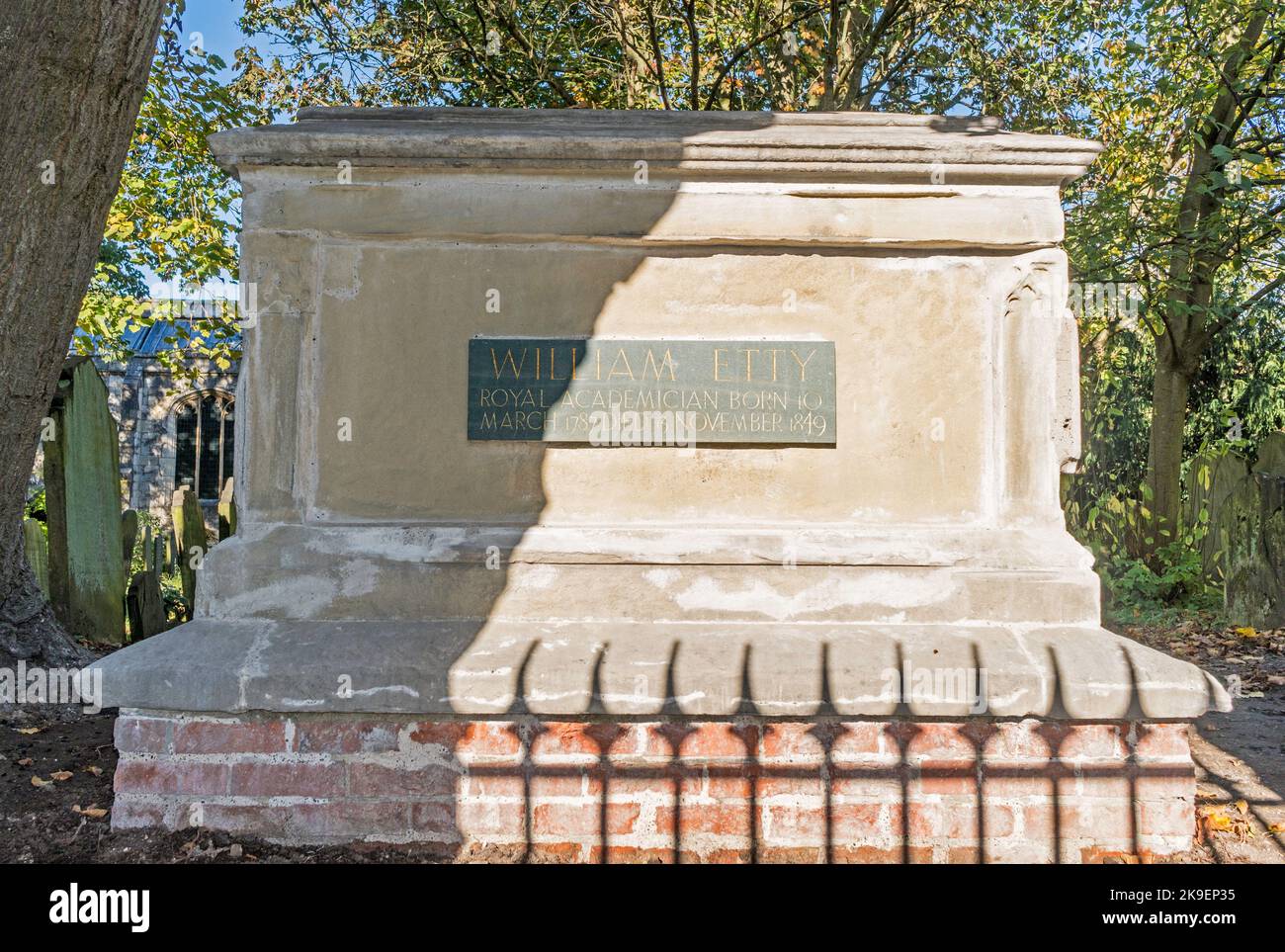 William ettys tomb hi-res stock photography and images - Alamy