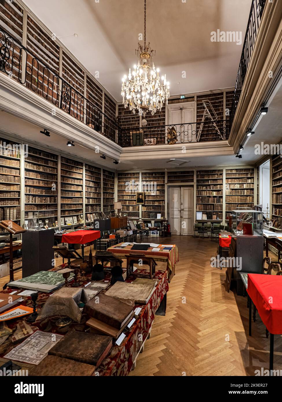 The ancient library of the seminary in Strasbourg. A collection of ...