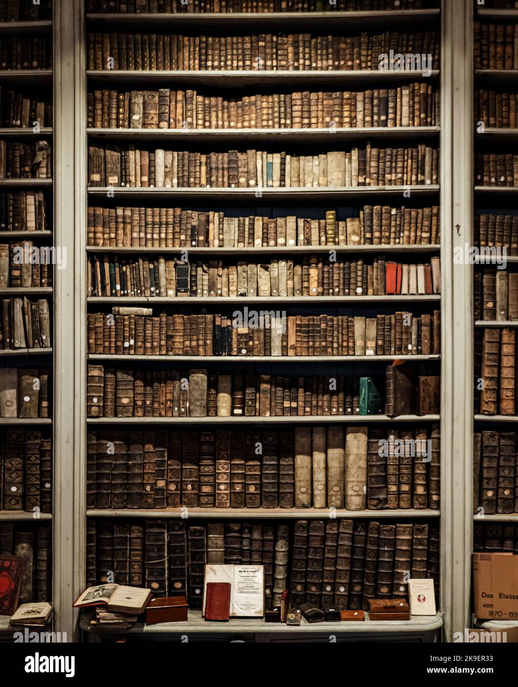 The ancient library of the seminary in Strasbourg. A collection of ...