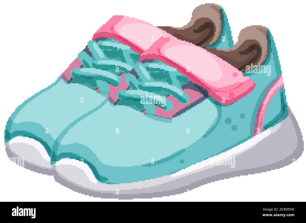 fashion kid shoes cartoon vector illustration Stock Vector Image & Art ...