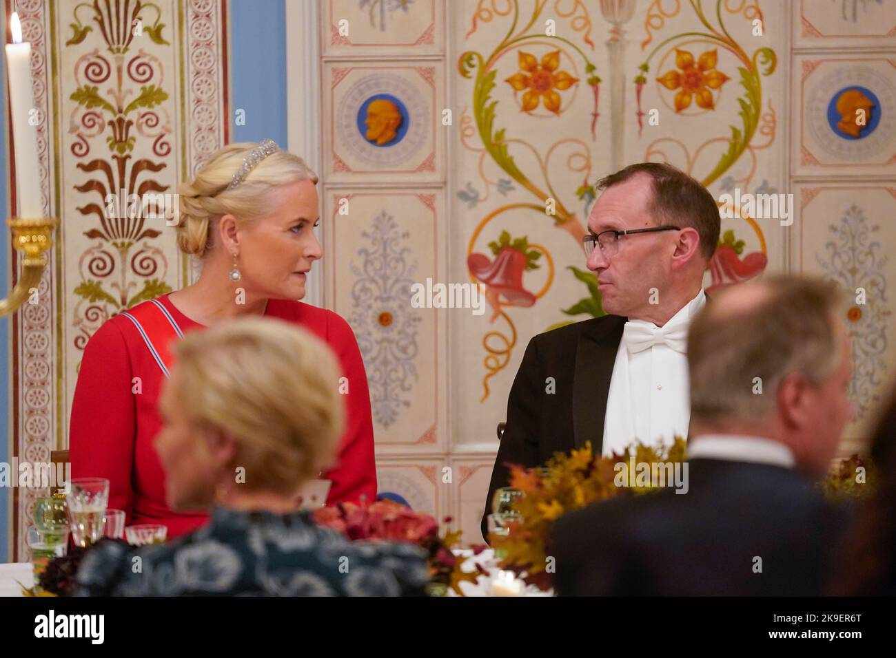 Oslo 20221027.Crown Princess Mette-Marit and Climate and Environment Minister Espen Barth Eide ...