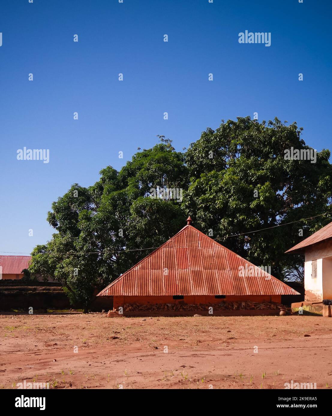 View to Royal Palaces of Abomey of Fon people in Benin Stock Photo - Alamy